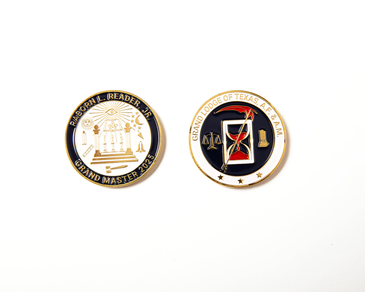 2025 Raborn Reader Challange Coins – The Grand Lodge of Texas