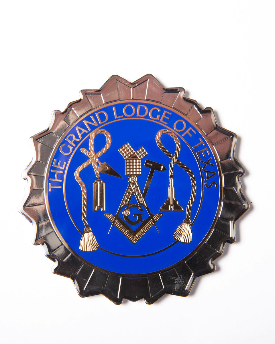 2024 Grand Master's 3in Car Emblem – The Grand Lodge of Texas