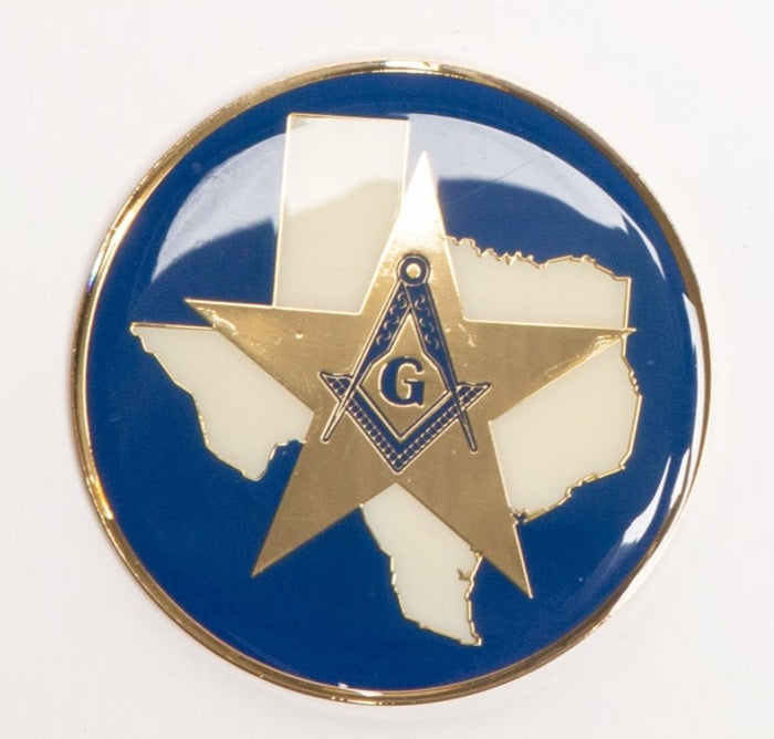 2018/ 2024 Tommy F. Chapman 3in Car Emblem – The Grand Lodge of Texas