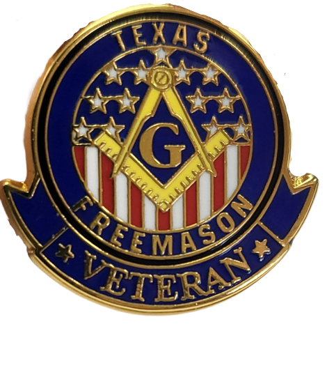 Texas Freemason Veteran Lapel Pin – The Grand Lodge of Texas