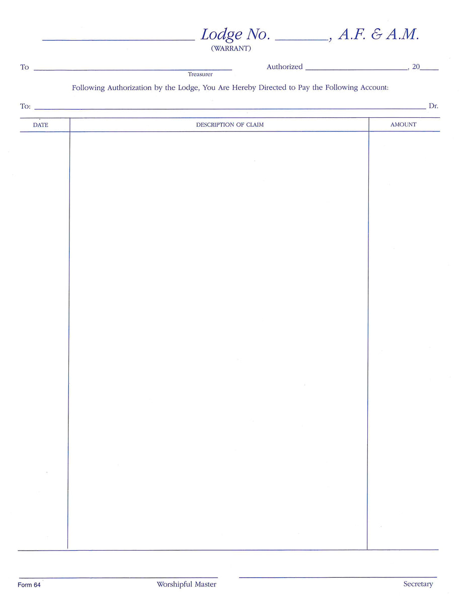 Lodge Forms – Page 5 – The Grand Lodge of Texas