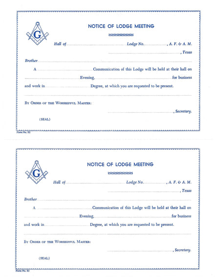 Lodge Forms – Page 5 – The Grand Lodge of Texas