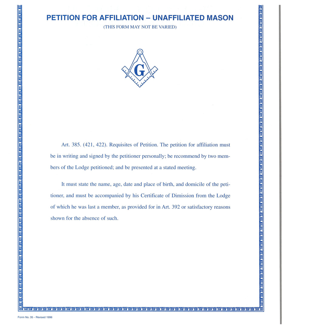 Lodge Forms – Page 5 – The Grand Lodge of Texas